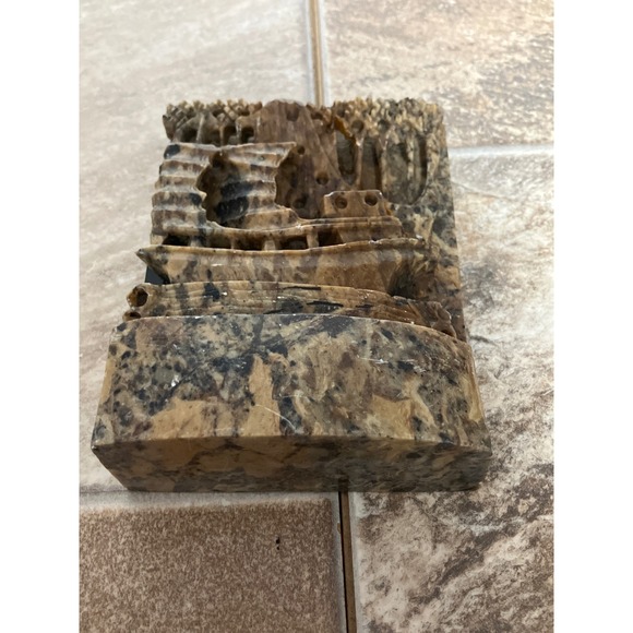 Unbranded | Art | Vintage Hand Carved Soapstone Chinese Junk Ship ...